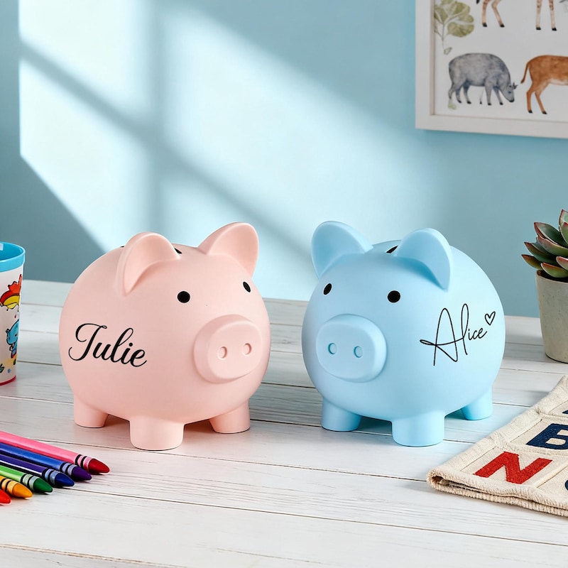 Kid Piggy Bank Plastic - Etsy