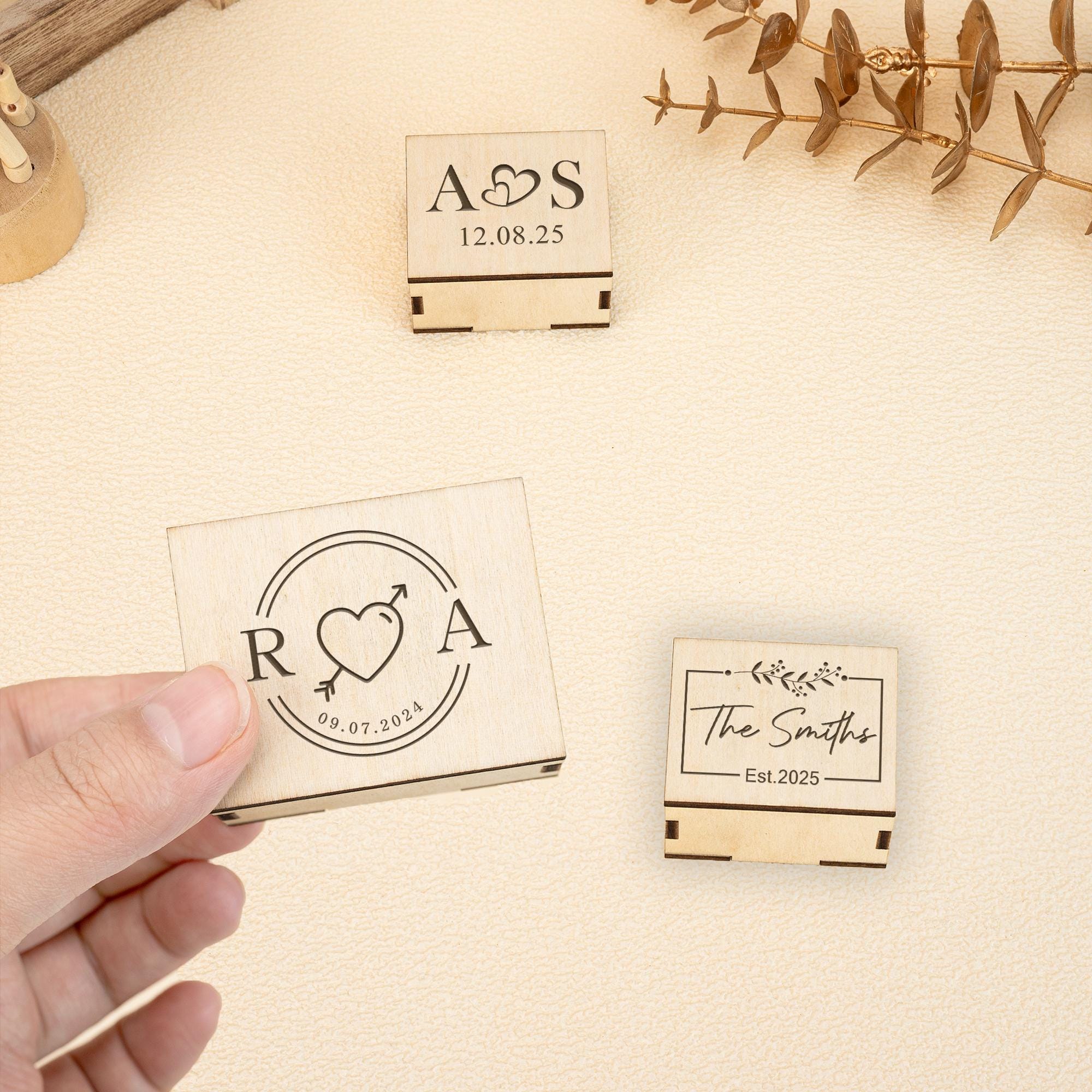 Personalized Wood Photo Box | Pull Out Photo Album | Custom Memory ...