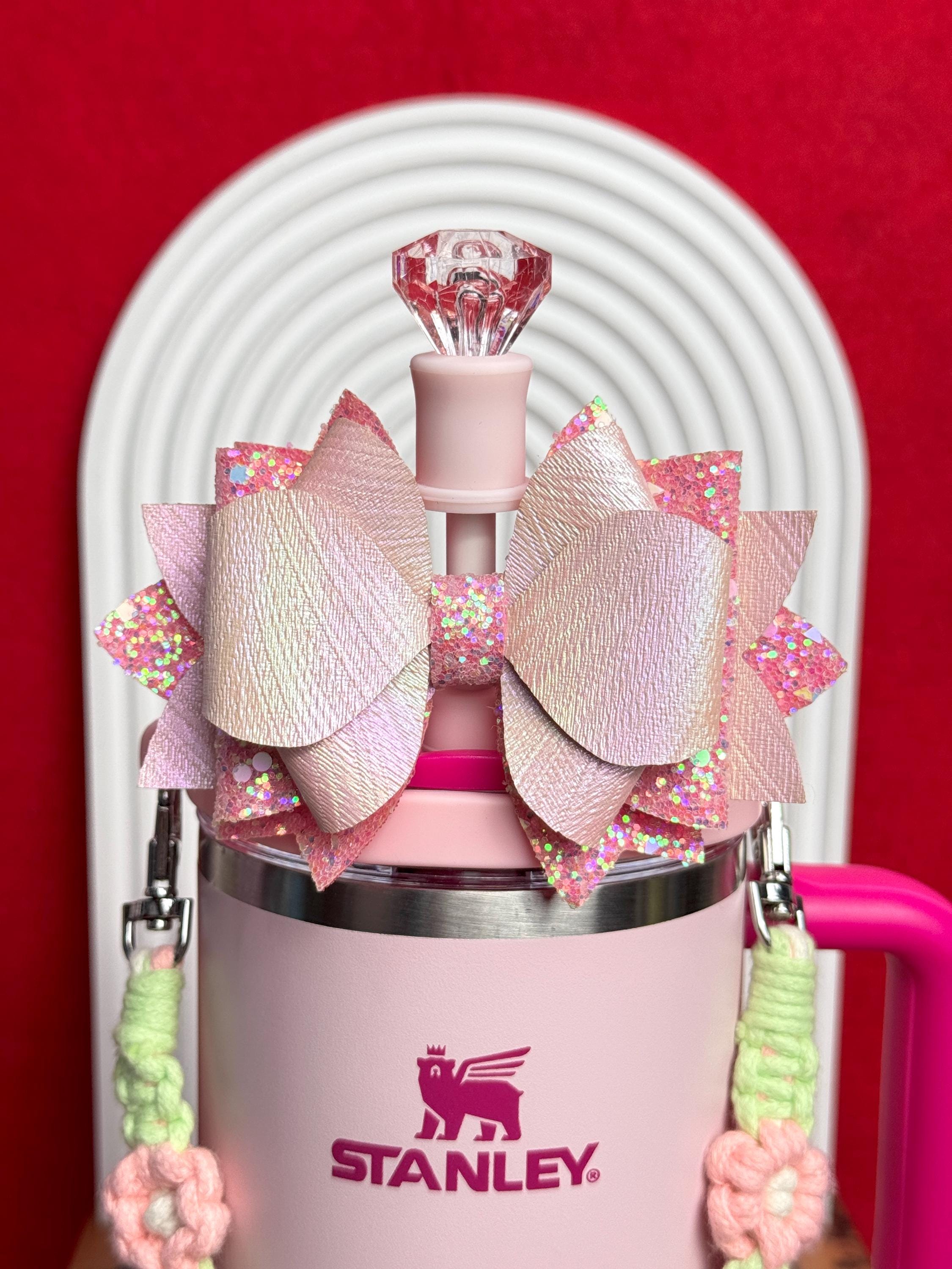 Bow Straw Topper | Stanley Large Bow Topper - Etsy