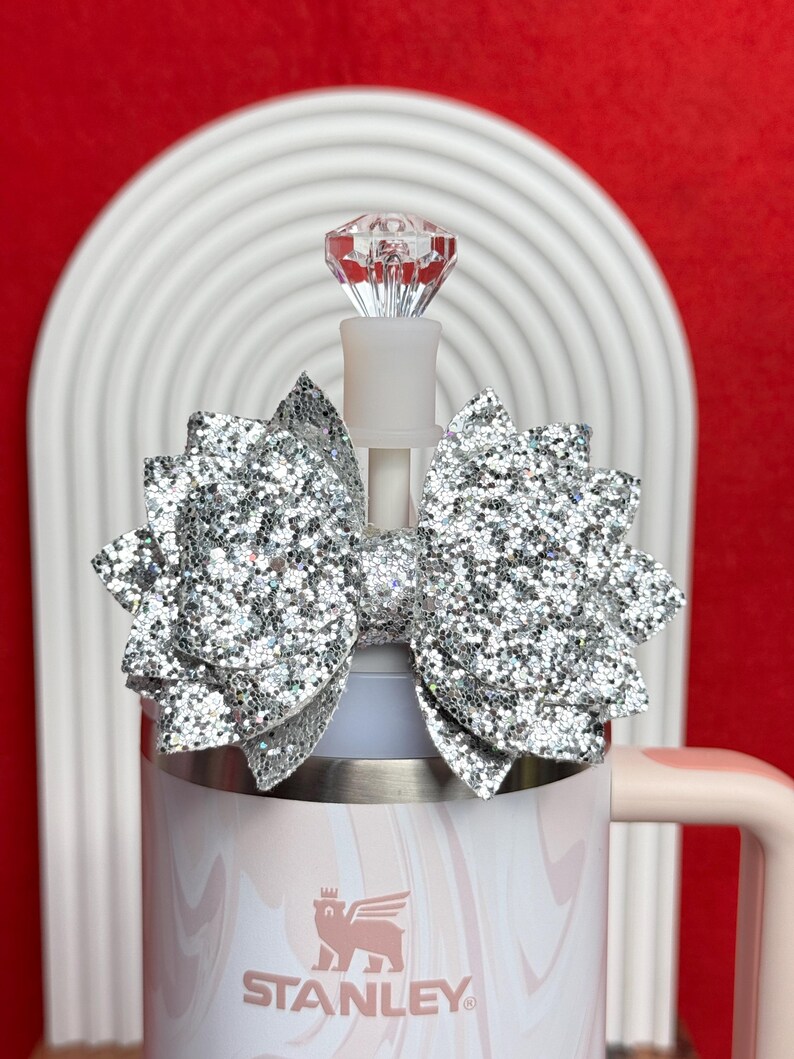 Bow Straw Topper | Stanley Large Bow Topper - Etsy