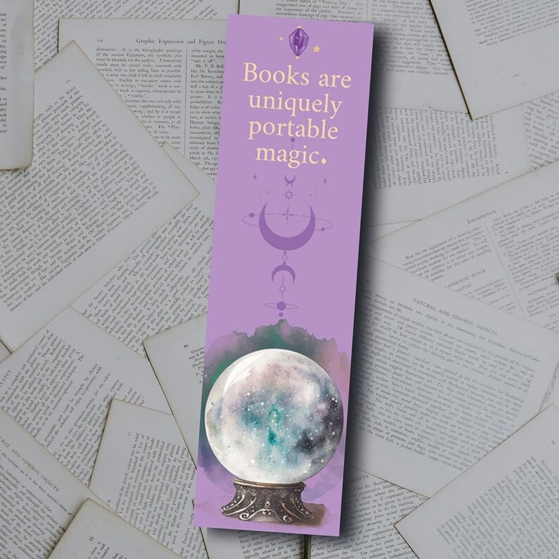 Printable Bookmarks, Custom Bookmark, Bookmark PNG, Book Club Gifts ...