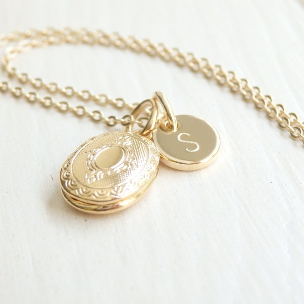 Simple Gold Locket - Etsy