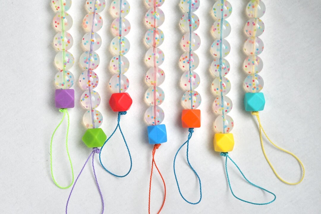 Rainbow Color Block Pacifier Clip/ Newborn Pacifier Clip/ Baby Shower ...