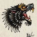 Traditional Wolf Head - Etsy