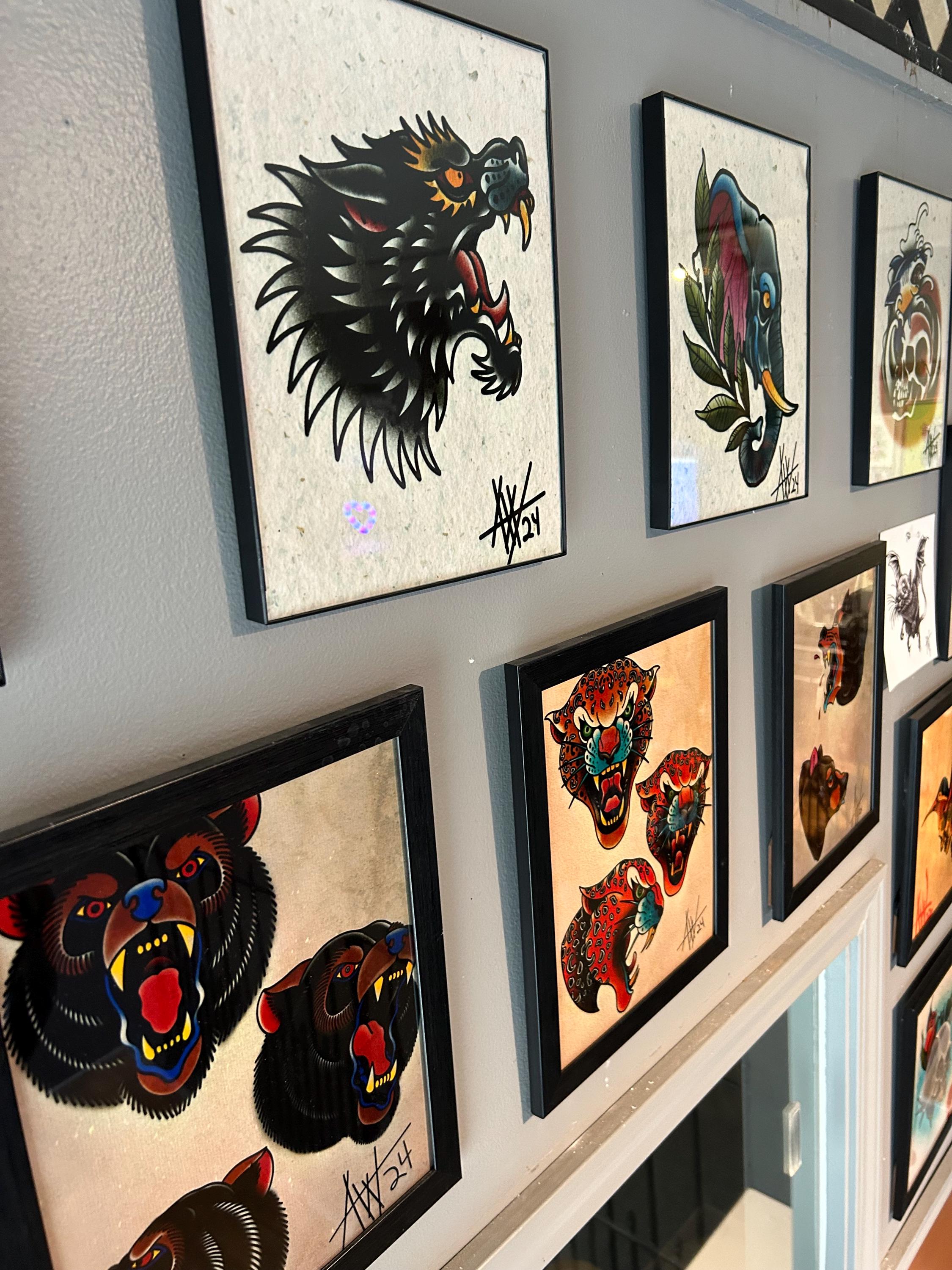 Traditional Wolf Head - Etsy