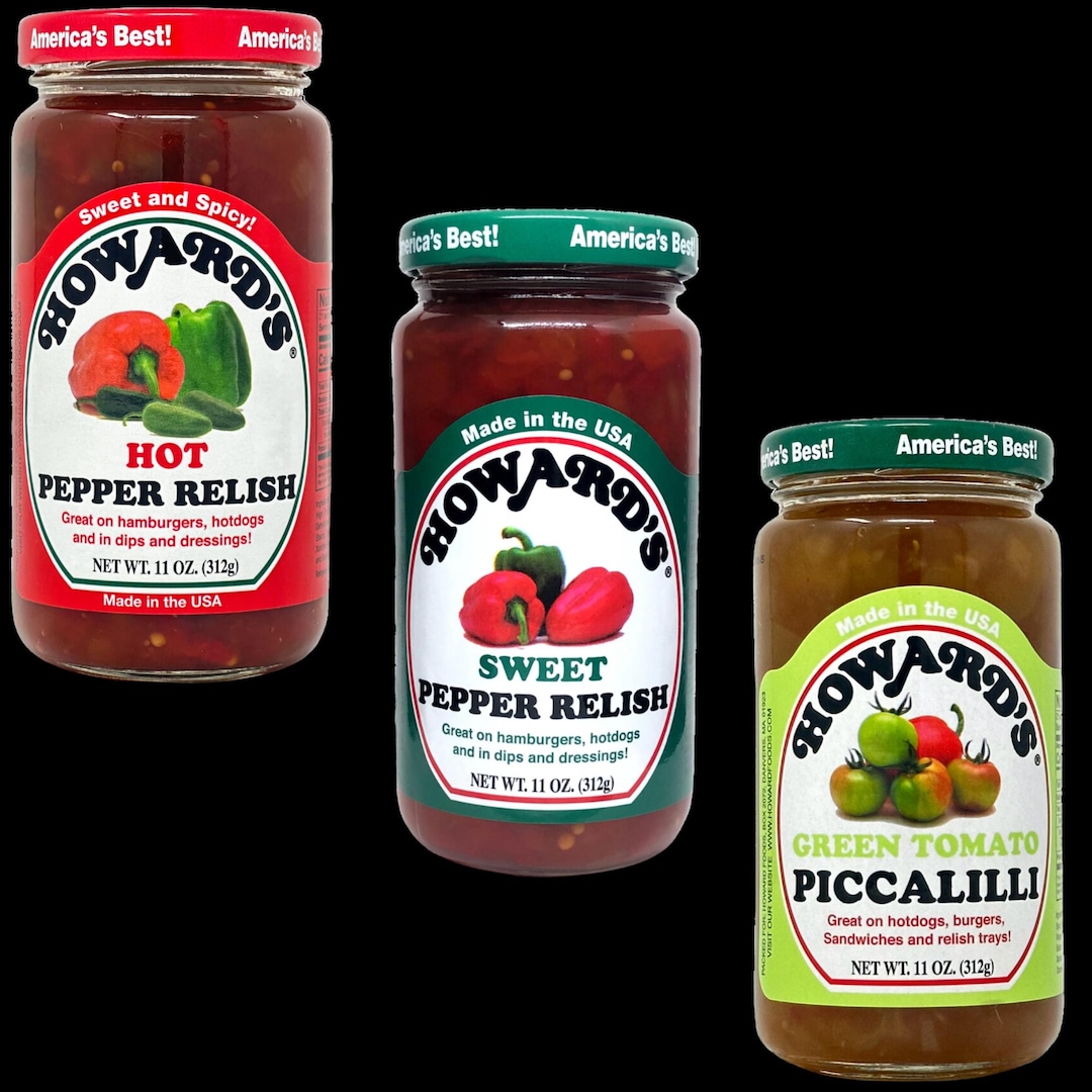 Howard's Sweet Pepper, Hot Pepper and Green Piccalilli Relish Gift Set - Etsy