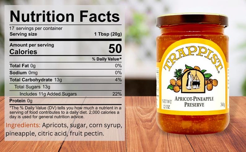Trappist Preserves Apricot-pineapple - Etsy
