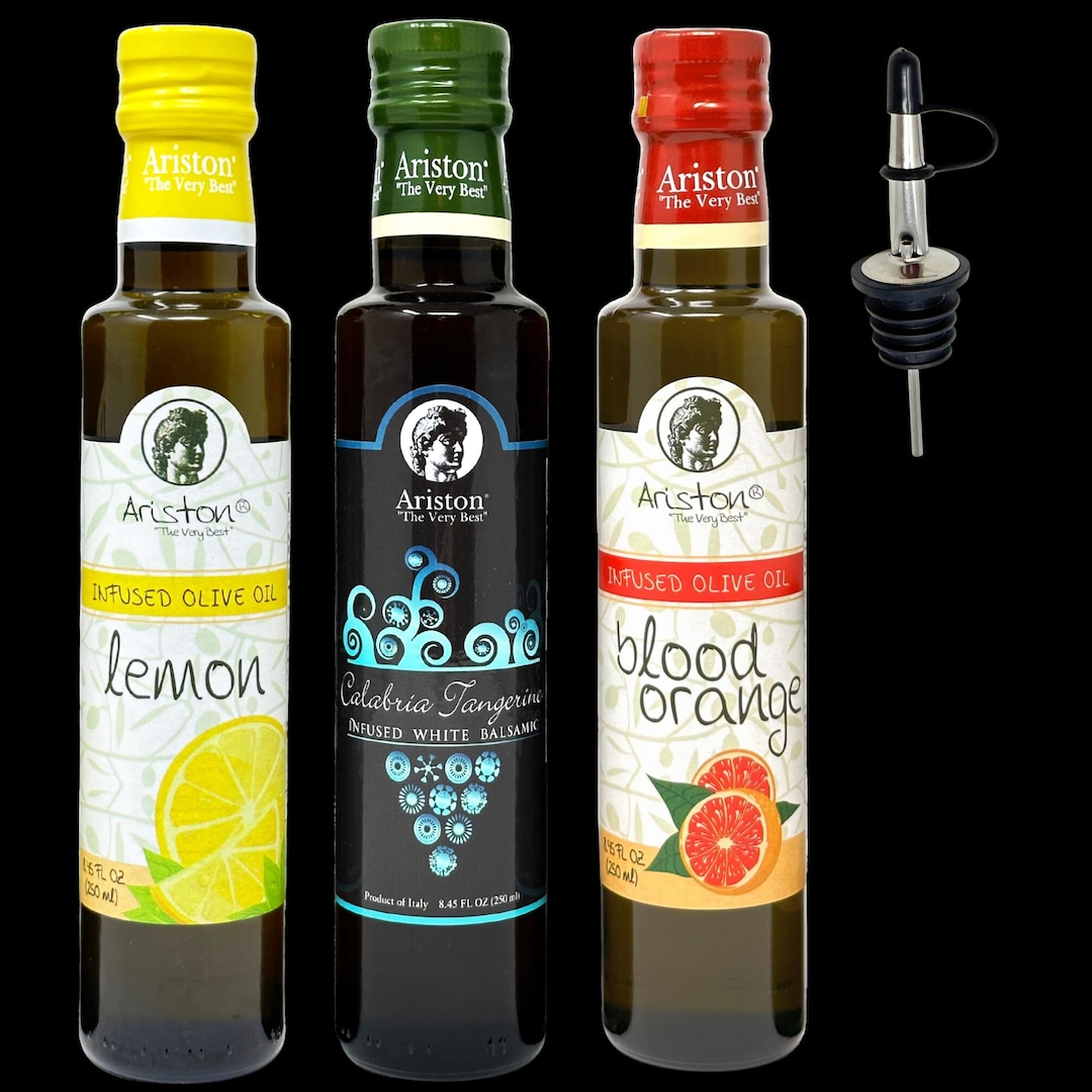 Ariston Infused Olive Oil and Balsamic Vinegar Set (tangerine, Blood ...