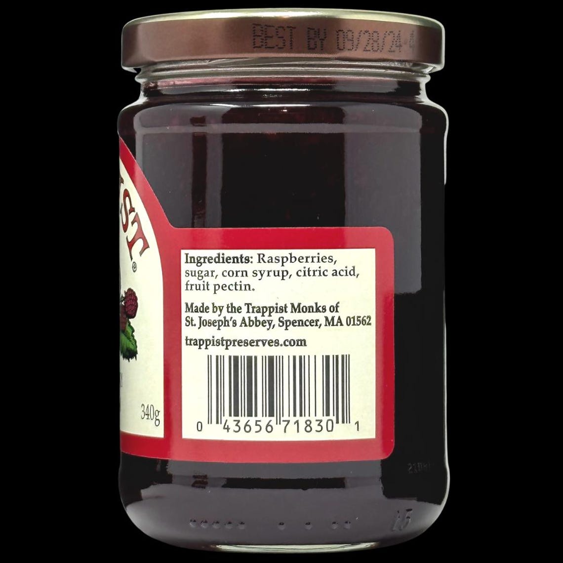 Trappist Preserves Red Raspberry Seedless Jam - Etsy
