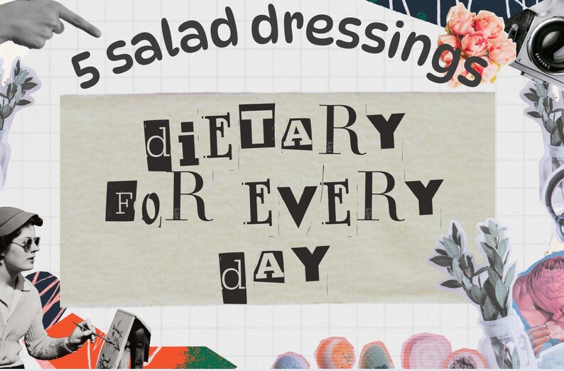 The Complete Guide to 5 Delicious Diet Dressings for Your X Salads - Etsy