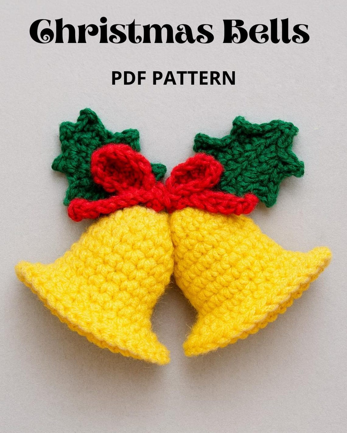Christmas Bells Crochet Pattern, Beginner Ornament (PDF Pattern) - Etsy