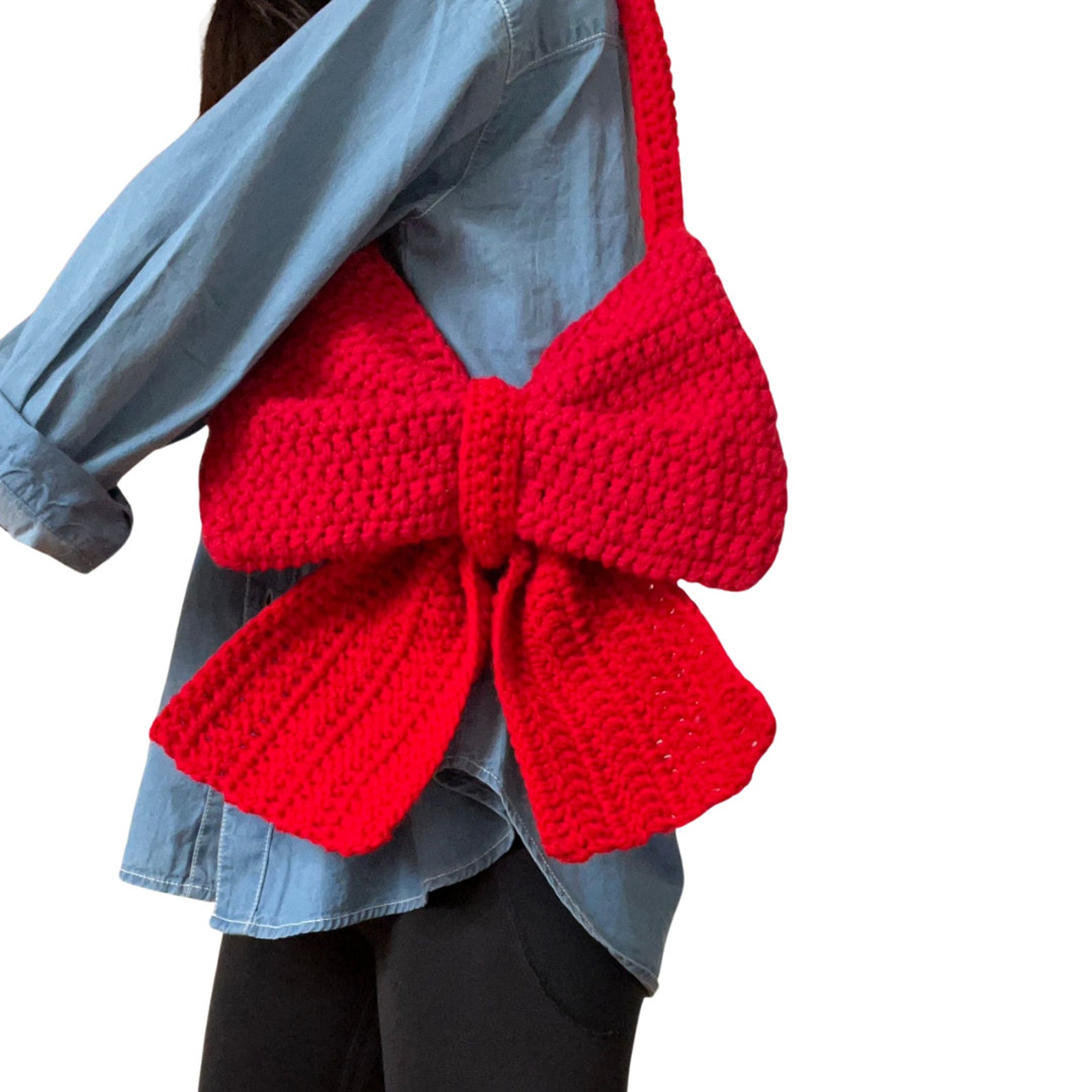 Bow Purse Crochet Pattern: Beginner-friendly Christmas Bag (PDF) - Etsy