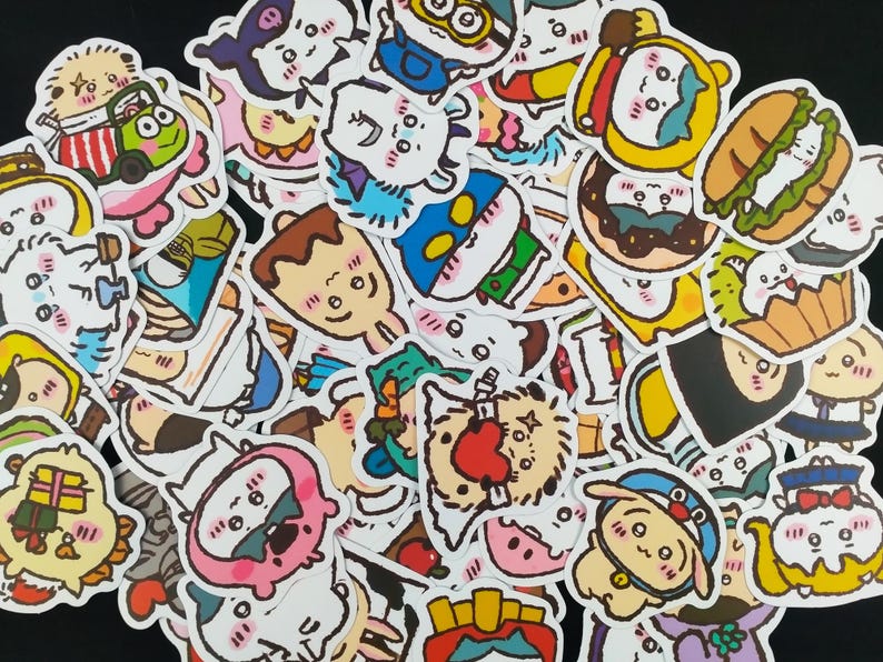 Chiikawa Glossy Stickers-cute Hachiware Usagi Phone Case Stickers ...