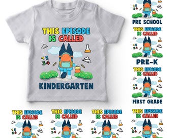 Bluey Back to School PNG Bundle, Teacher Png, First Day of School, Team ...