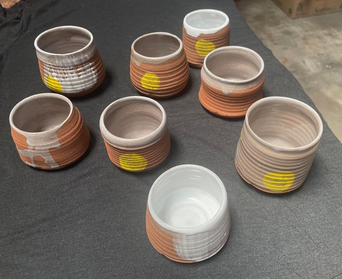 Small Hand Thrown Cups Without Handles. - Etsy