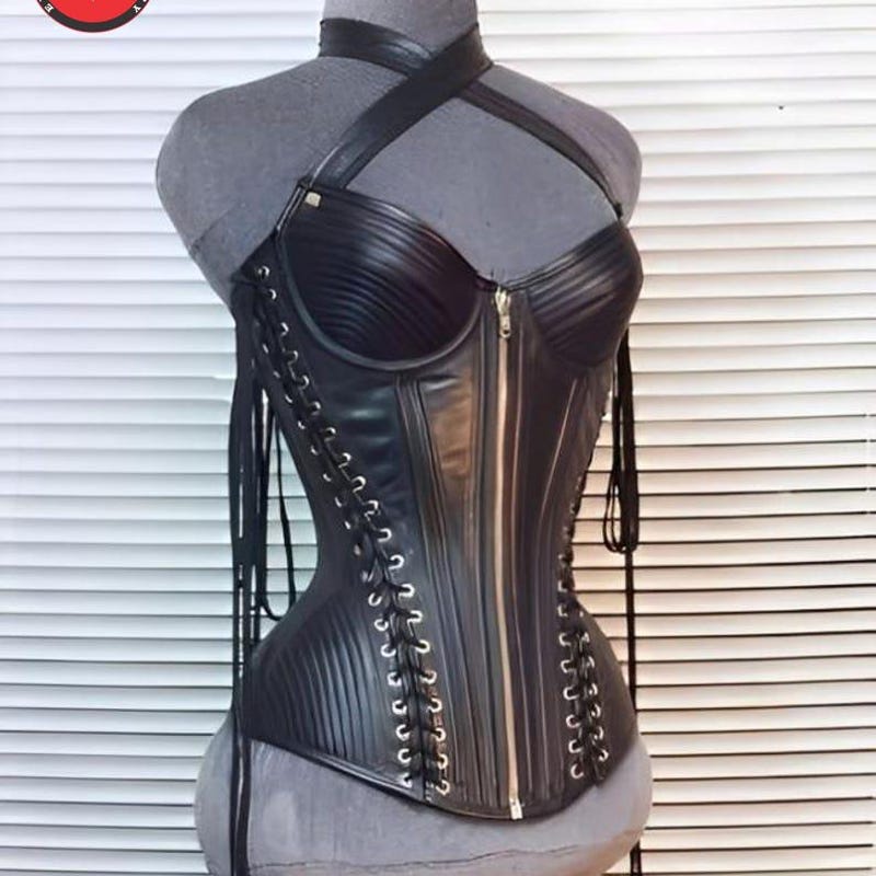 Leather Steel Corset - Etsy
