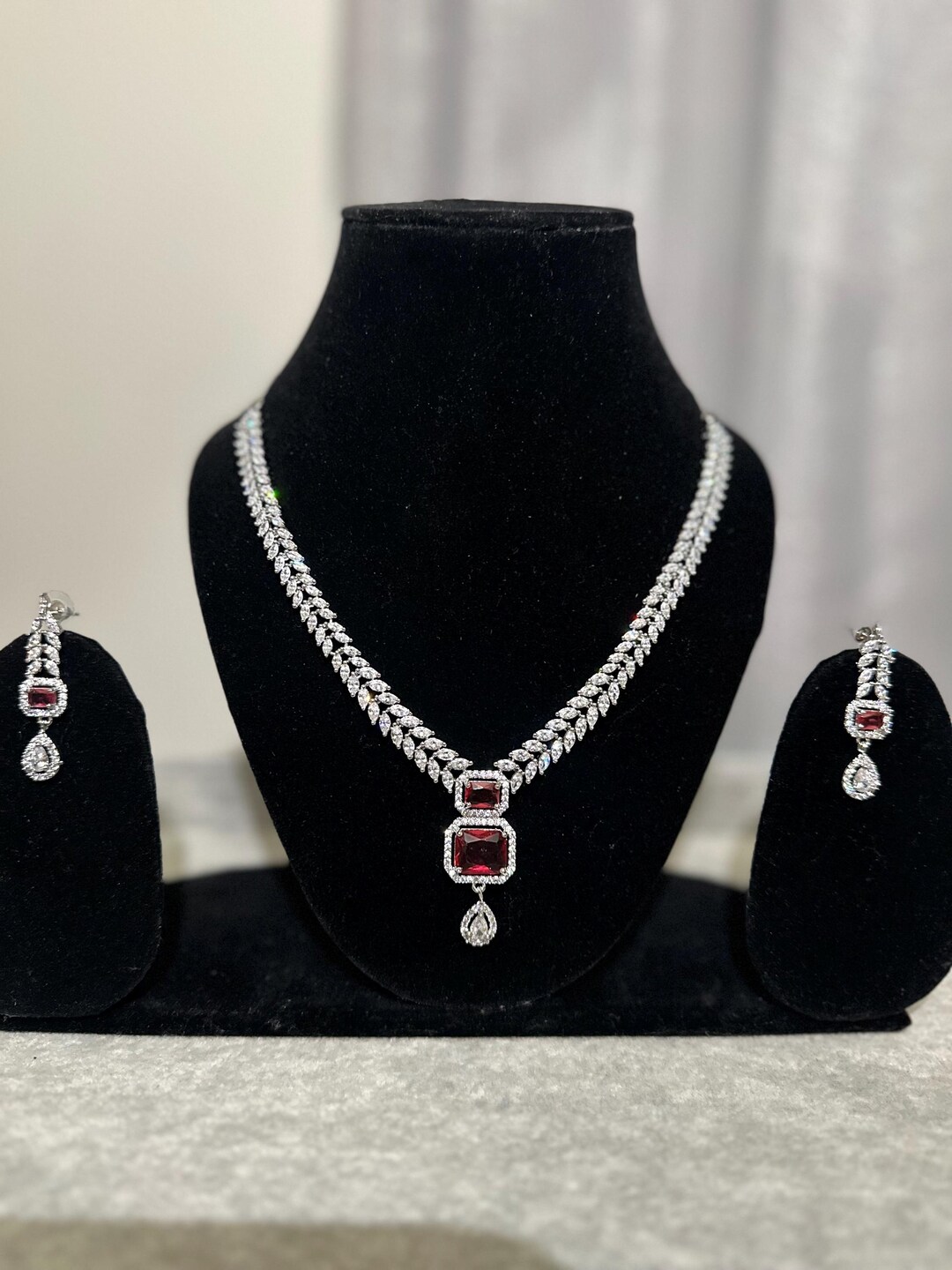 Small American Diamond AD Jewellery Cz Dimond Look Alike High Quality ...