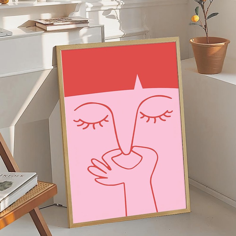 Bad Smell Art Canvas Poster, Cartoon Wall Art, Bathroom Aesthetic Decor ...