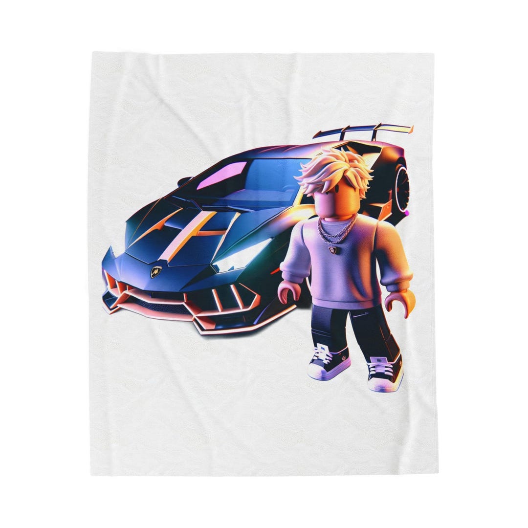 Roblox Supercar Plush Blanket - Etsy