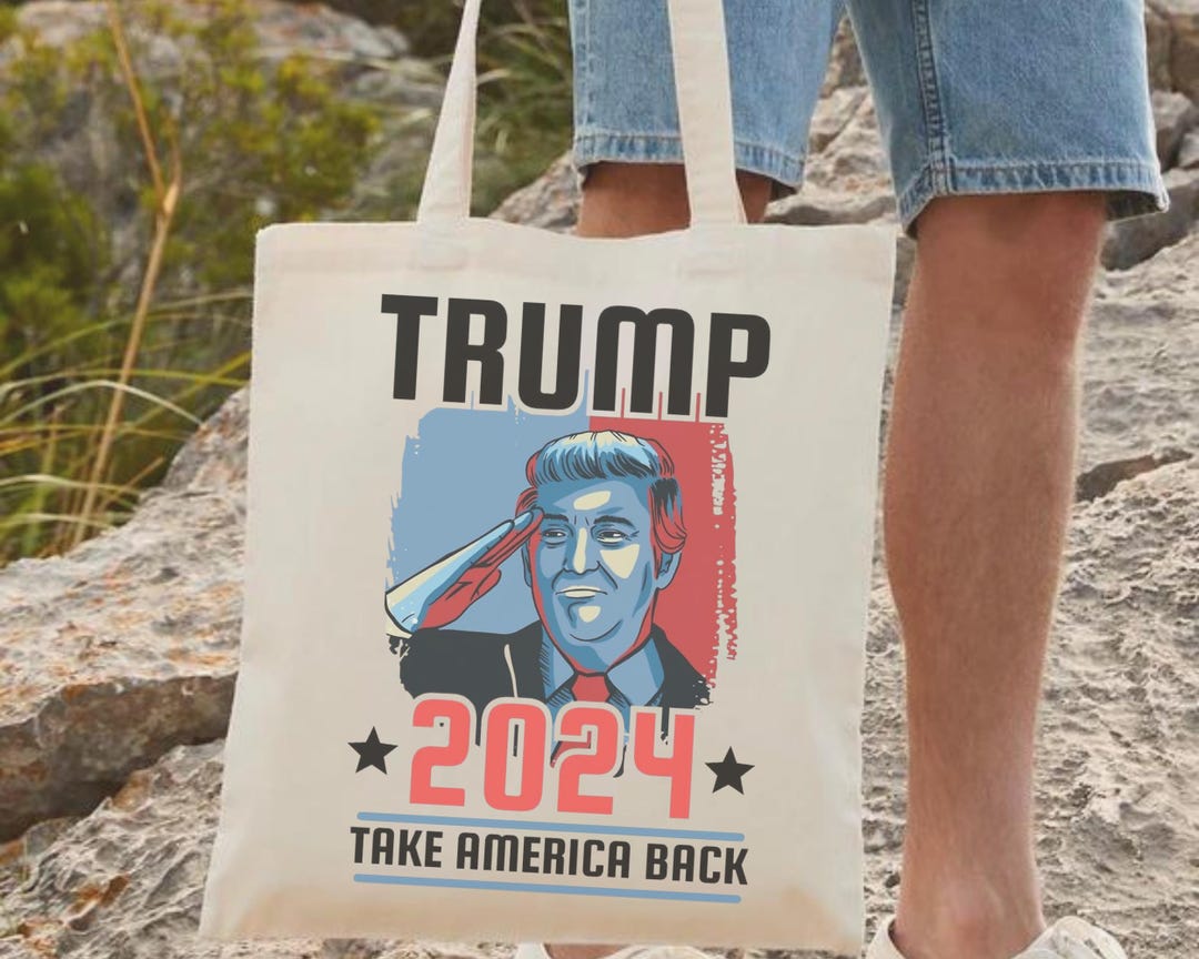 Trump Take America Back Tote Bag 2024 Election Canvas Tote Bag Trump ...