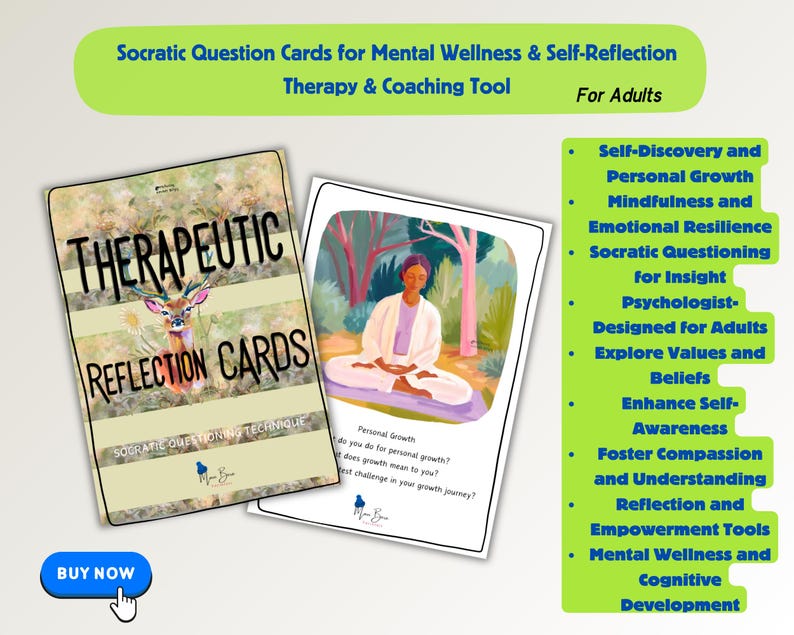 Mental Wellness Flashcards for Self-awareness and Reflection ...