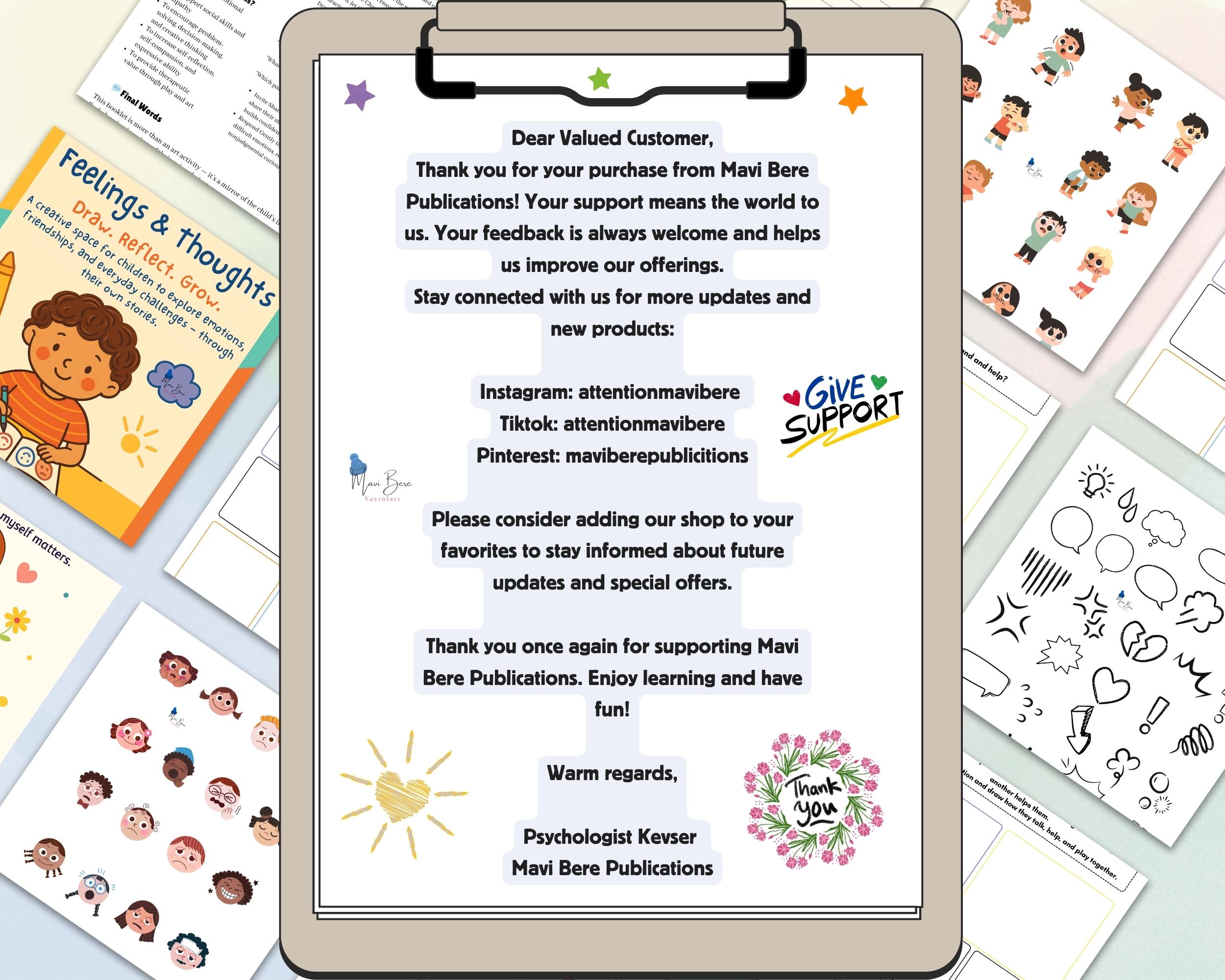 Printable Kids Emotional Regulation Journal, SEL Activity Workbook ...