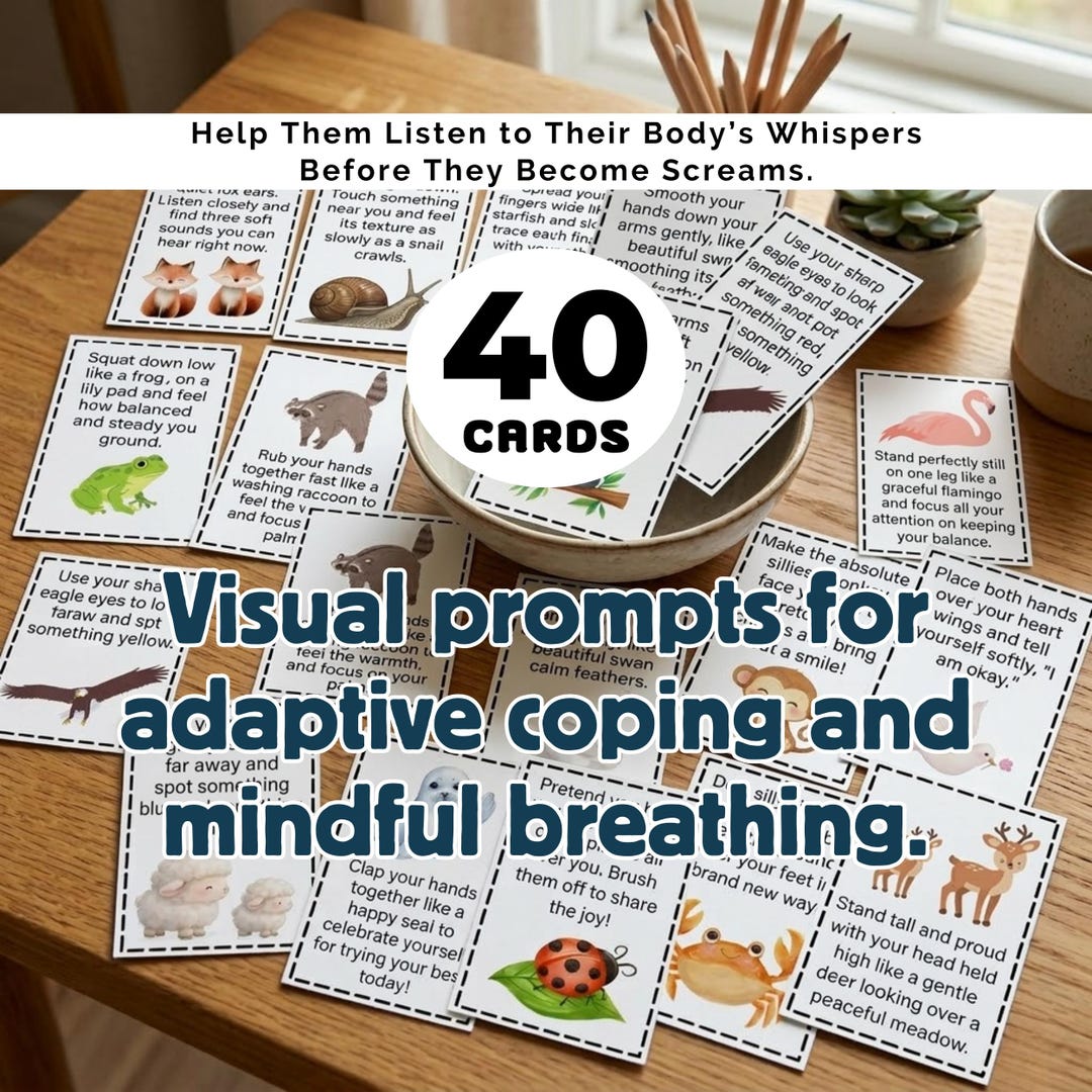 Animal Mindfulness Cards, Calm Down Corner, Breathing Exercises ...