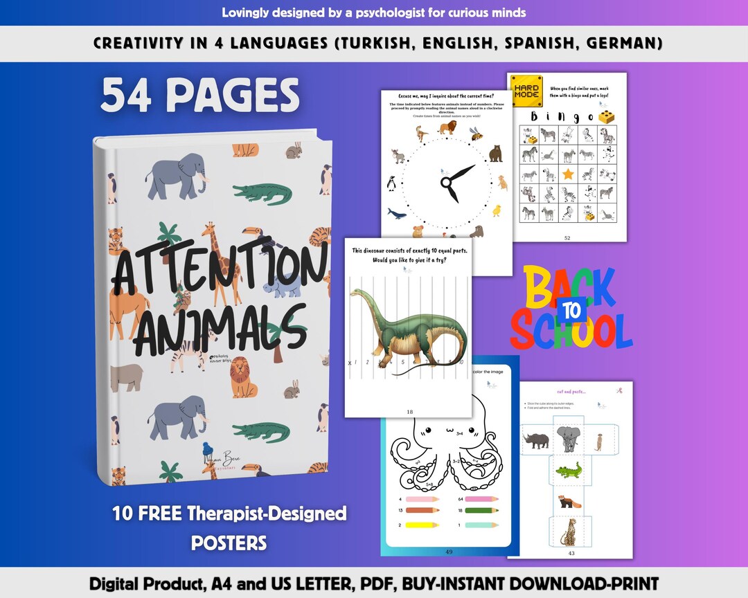 Focus Skill Development Worksheets for Preschool, Early Learning Tools ...