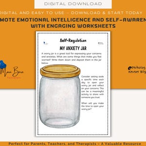 Self-regulation Worksheets for Kids, Social Emotional Learning ...