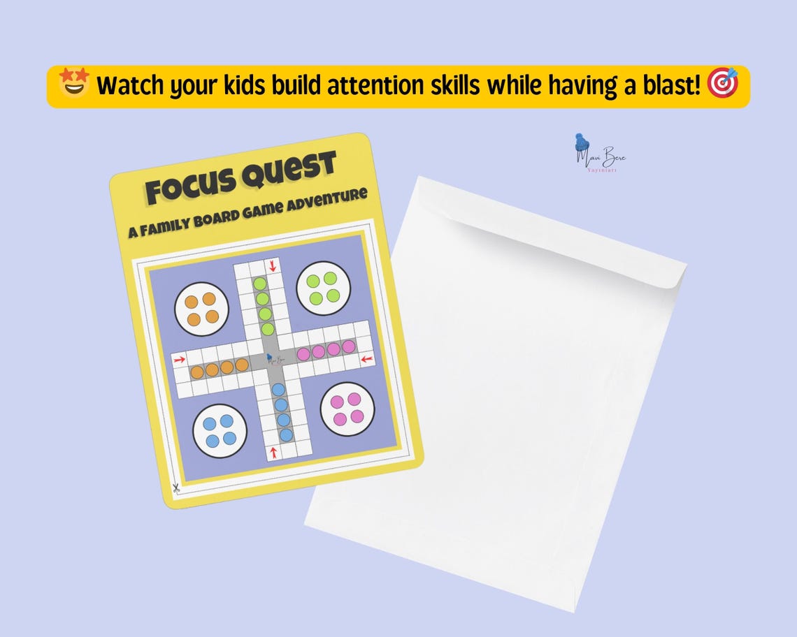 Focus Quest Family Board Game: Fun Problem Solving (digital Download ...