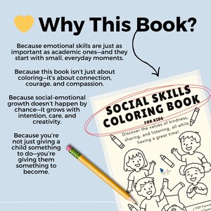 Social Skills Coloring Book for Kids, Emotional Learning Activities ...