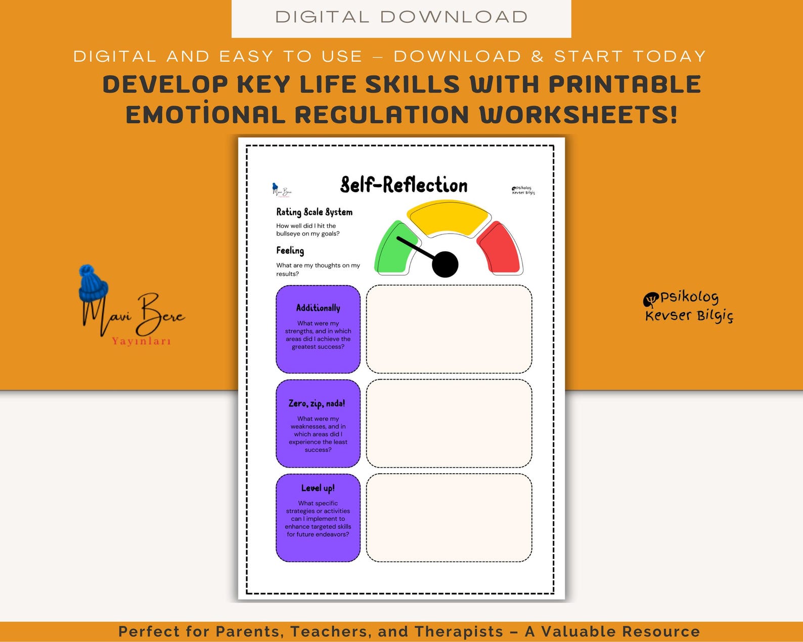 Self-regulation Worksheets for Kids, Social Emotional Learning ...