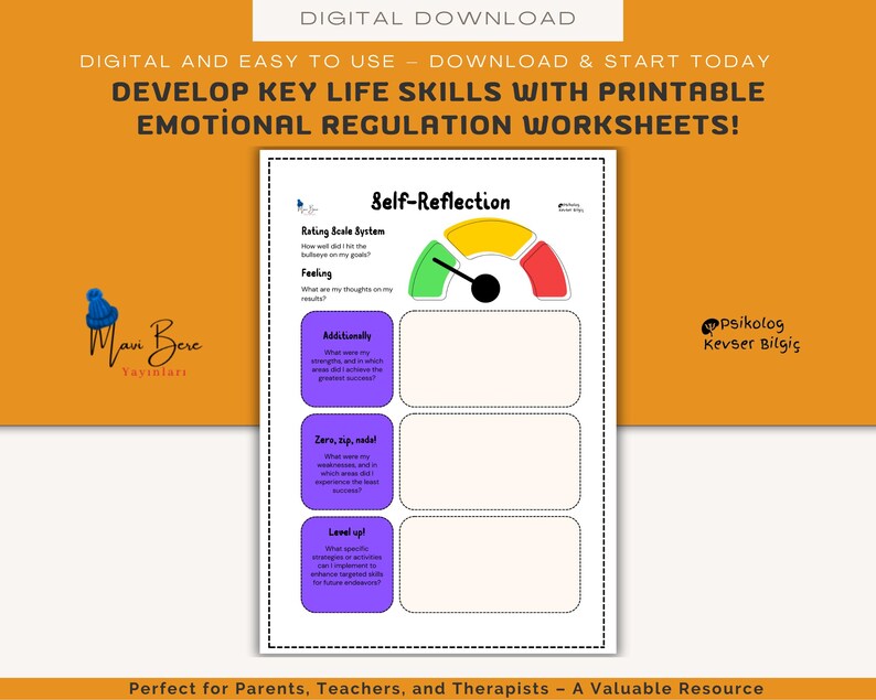 Self-regulation Worksheets for Kids, Social Emotional Learning ...