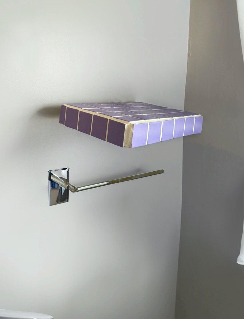 Tile Handmade Shelf Floating Shelf With Hardware Customizable 10x12x2 ...
