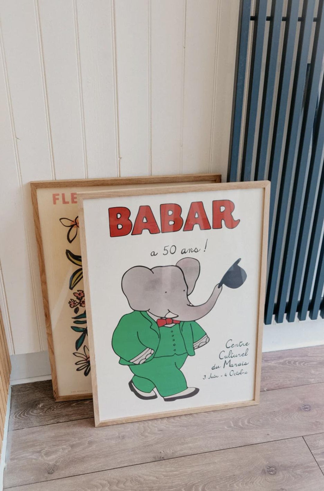 Babar Elephant 50 Years Vintage Inspired Babar Artwork Print 50cm X ...
