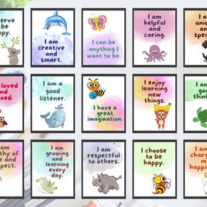Positive Affirmation Cards for Kids 50 Printable Affirmation Cards for ...