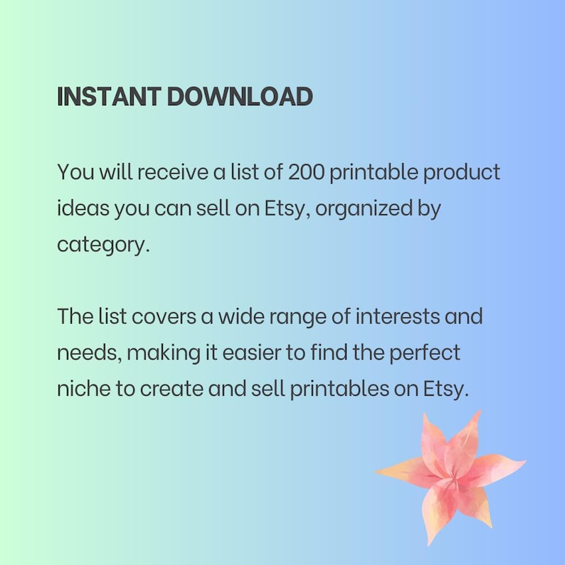 200 Digital Printable Product Ideas List to Sell on Etsy in 2024 and ...