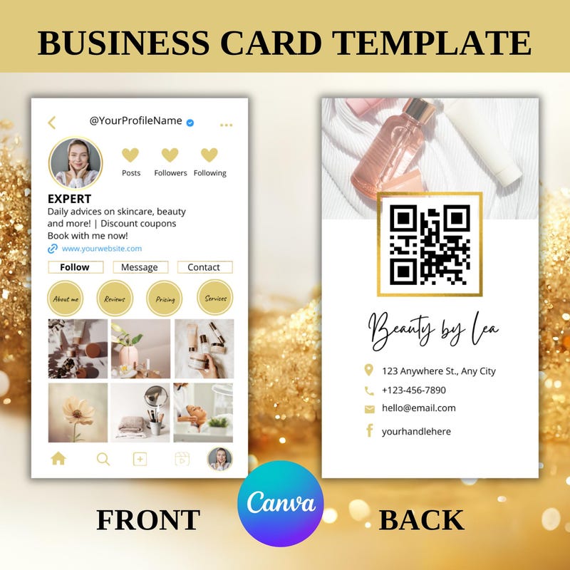 Influencer Business Cards - Etsy