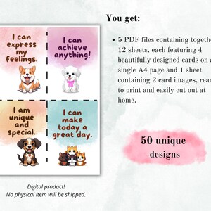 Positive Affirmation Cards for Kids 50 Printable Affirmation Cards for ...