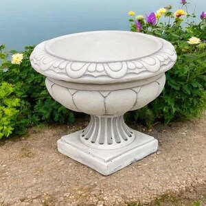 Massive Large Planter Statue, Backyard Plant Pot Figure, Outdoor Vase ...