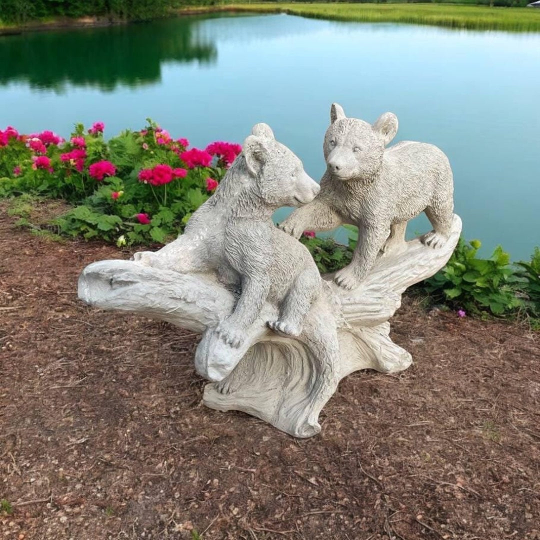 Bears Garden Art Yard Forest Animals Decoration Beton Bears Figure Home ...