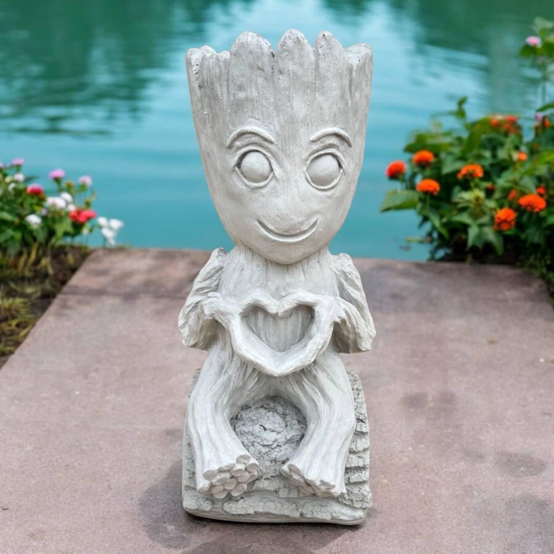 Groot Garden Sculpture, Lawn Planter Ornament, Groot Lover Gift Statue ...