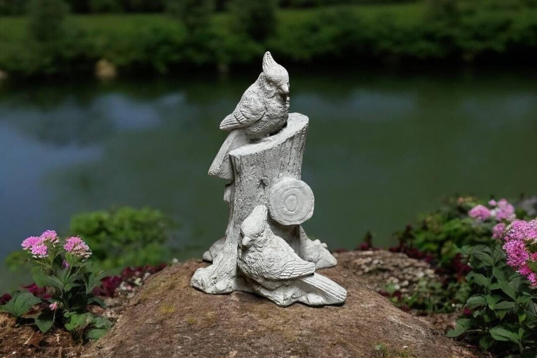 Yard Birds Decoration Concrete Birds Art Home Birds Statue Birds Garden ...