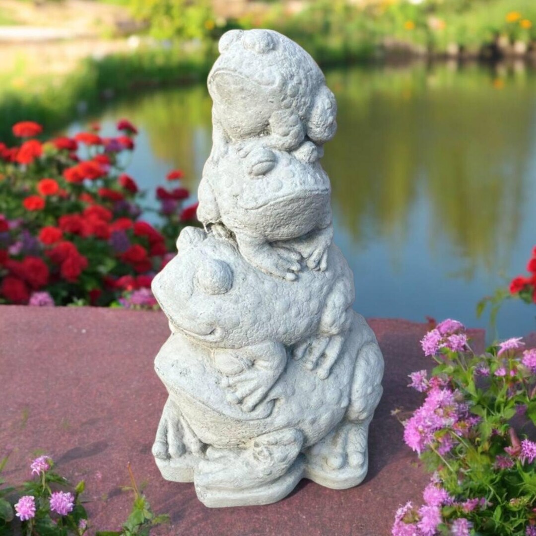 Outdoor Frogs Figure, Lawn Toads Idea, Garden Frogs Art, Yard Toads ...
