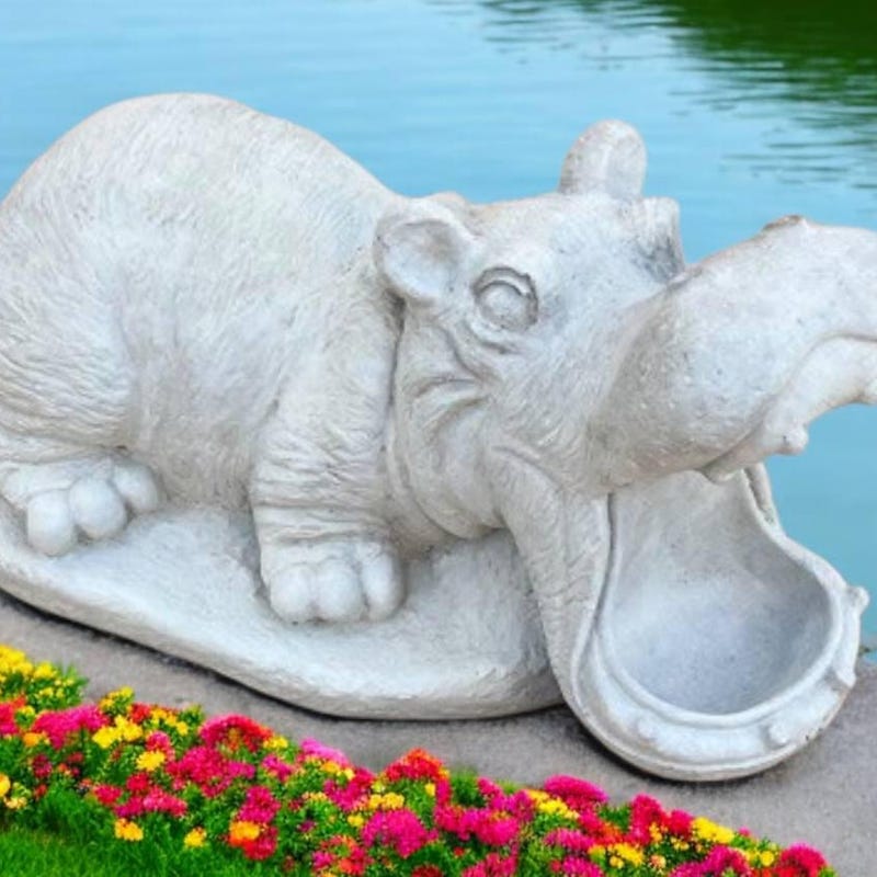 Hippo Sculpture - Etsy