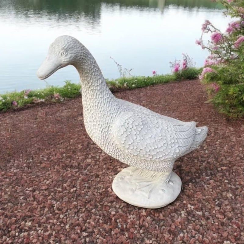 Large Concrete Garden Goose Statue - Etsy