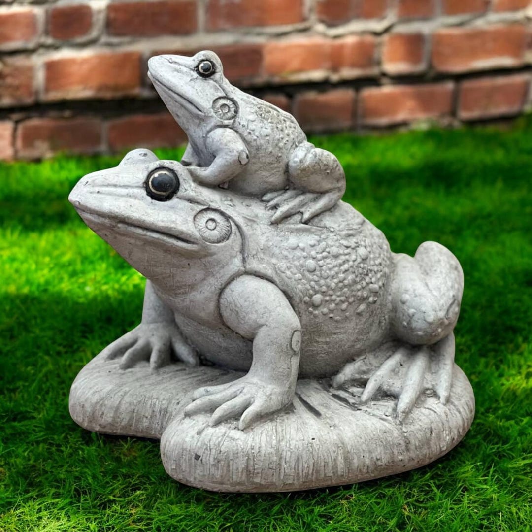 Outdoor Frogs Statue, Lawn Toads Ornament, Garden Decoration, Backyard ...