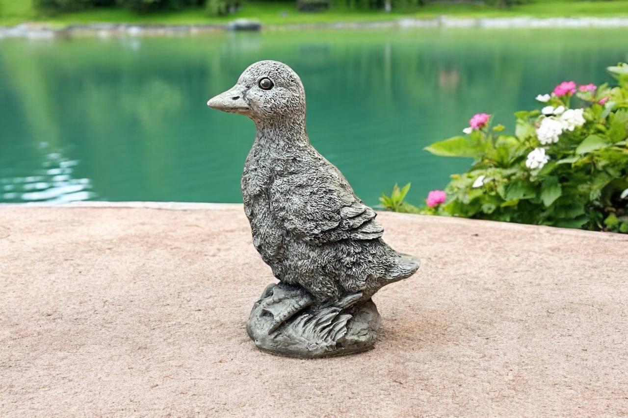 Stone Duck Statue Little Duckling Figurine Farm Animal Sculpture ...