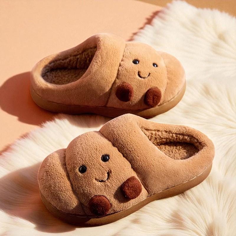 Croissant Slippers - Etsy