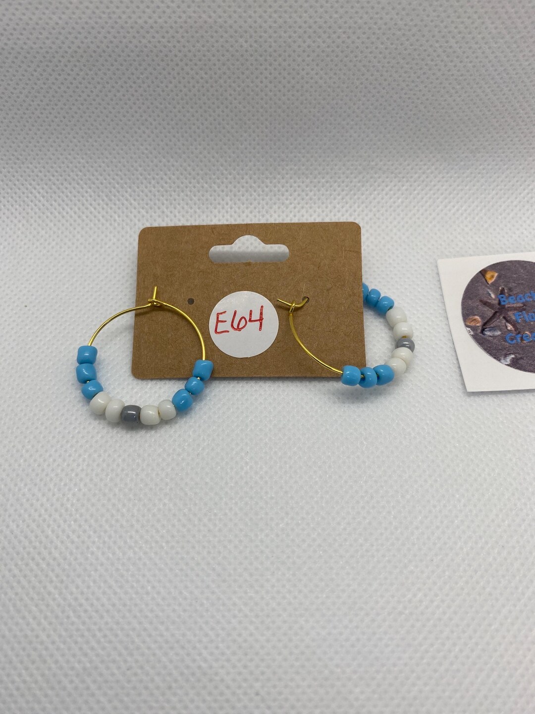 College/university Colors Theme- UNC - Glass Beaded Gold Hoop Earrings ...